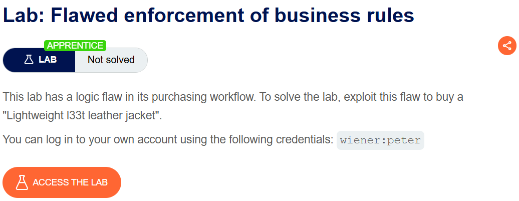 Flawed enforcement of business rules writeup - cyberhub.es